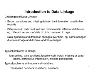 Introduction to Data Linkage | PPTX