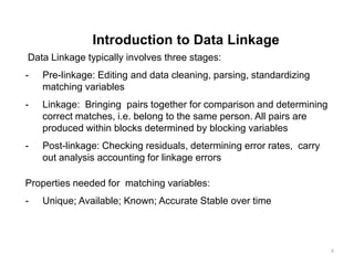Introduction to Data Linkage | PPTX