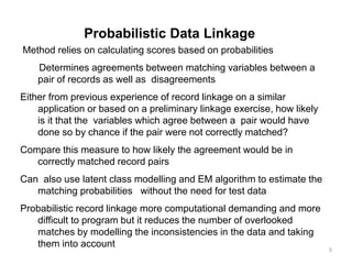 Introduction to Data Linkage | PPTX