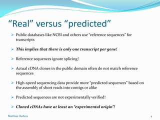 Call for non-coding mRNA resource | PPT