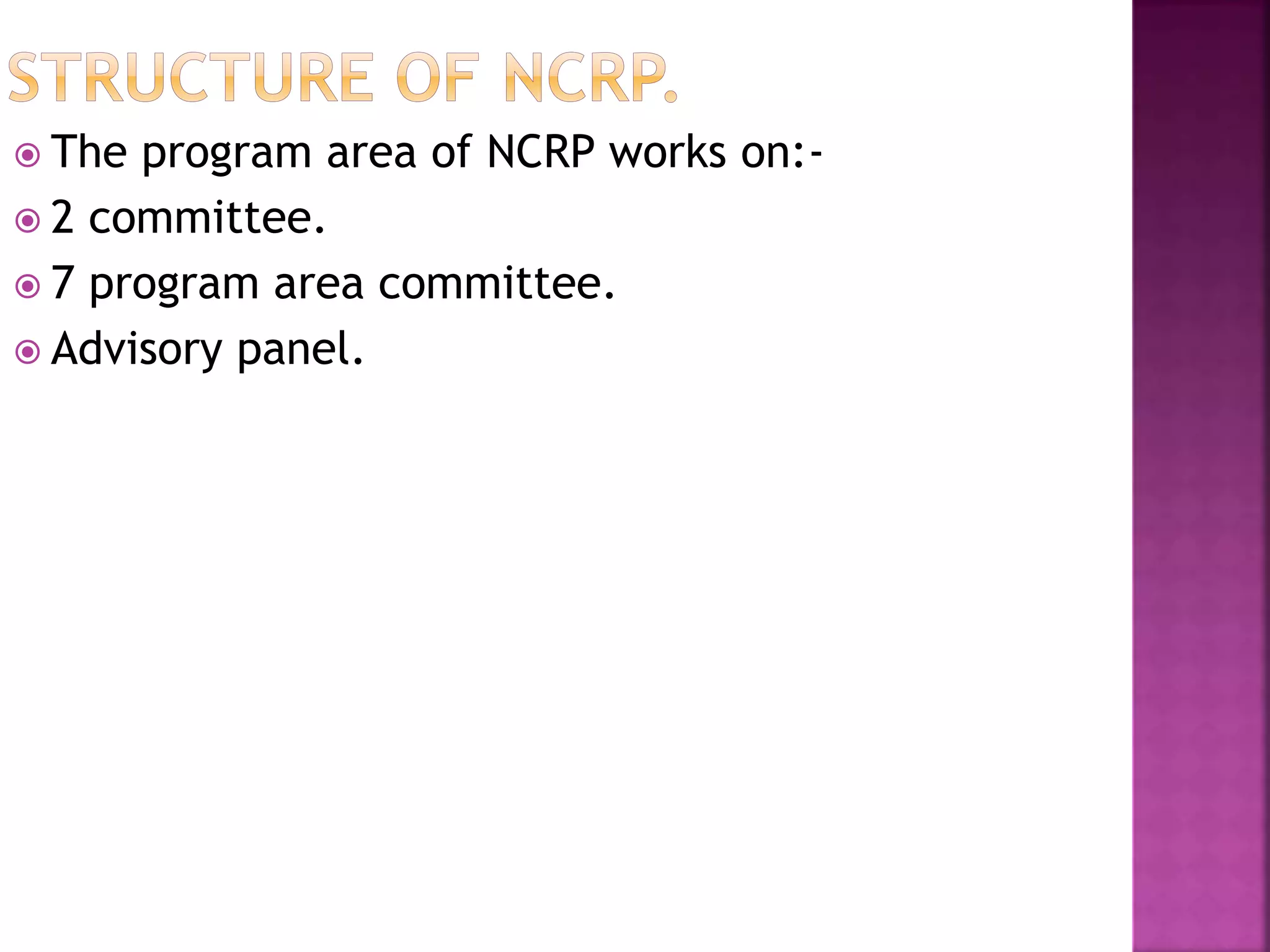 NCRP National Council On Radiation Protection | PPTX
