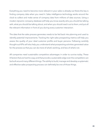 Guide to data driven sales prospecting | PDF