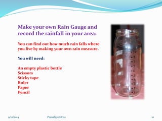 Project Ideas for School students on Weather & Climate | PPTX
