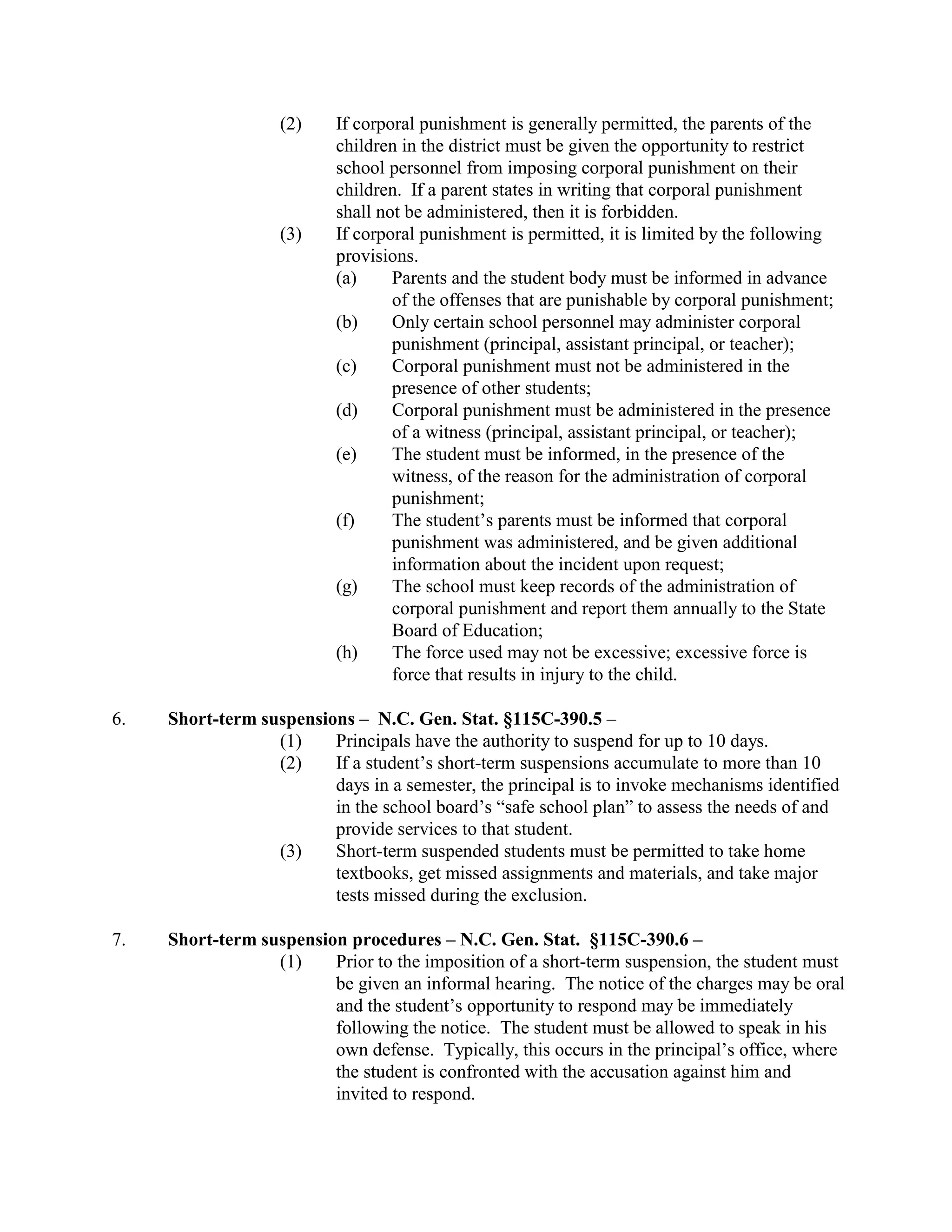 Nc+school+discipline+outline | PDF