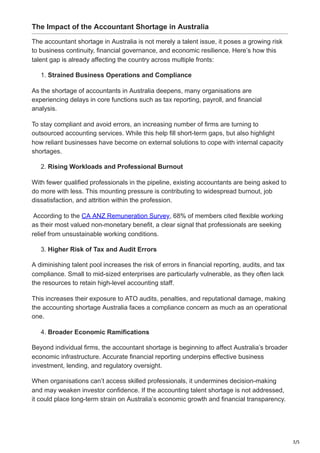Accountant Shortage in Australia_ Causes & Solutions in 2025 | PDF