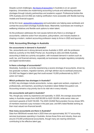 Accountant Shortage in Australia_ Causes & Solutions in 2025 | PDF
