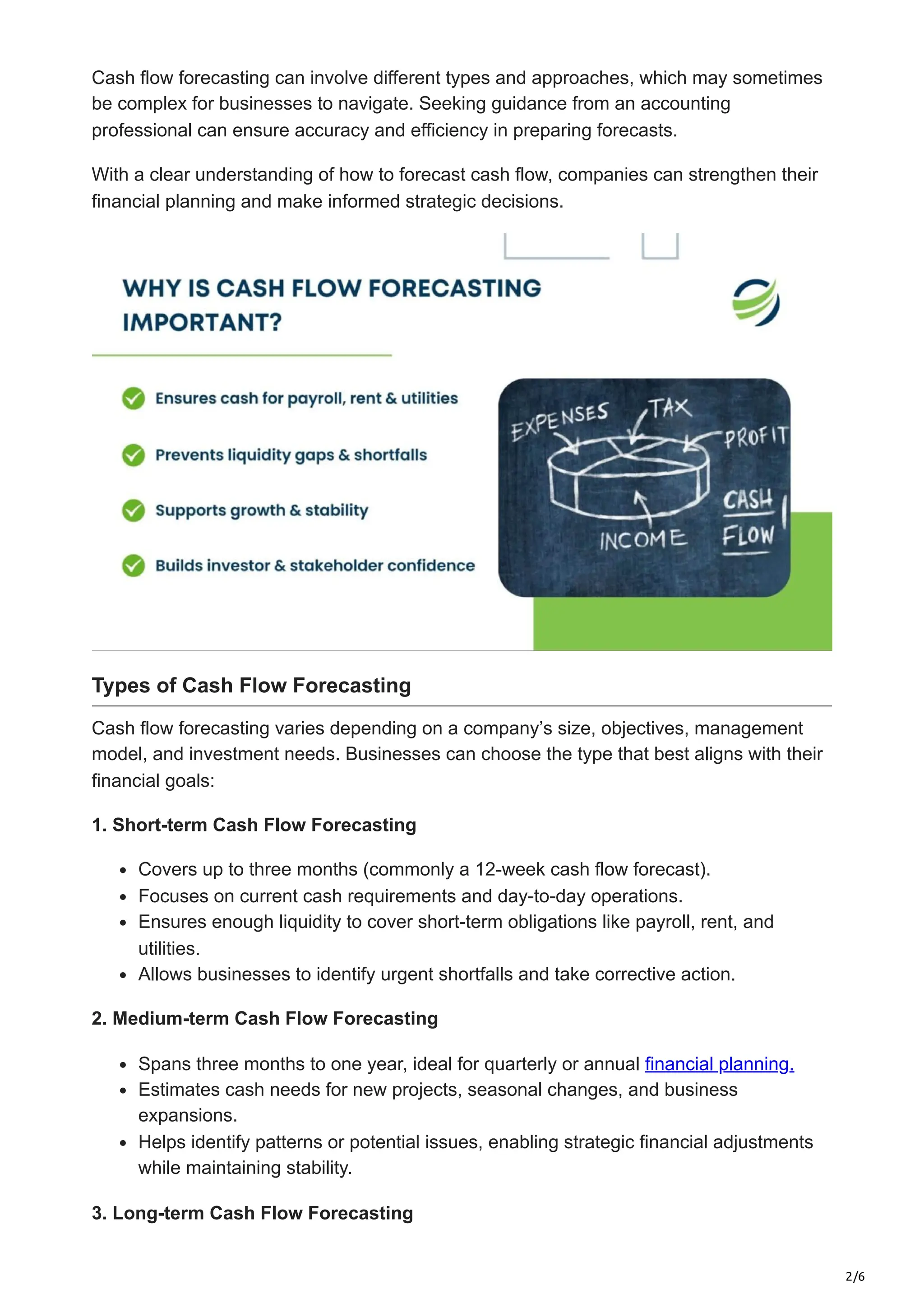 Cash Flow Forecasting: Methods, Types & Benefits | PDF