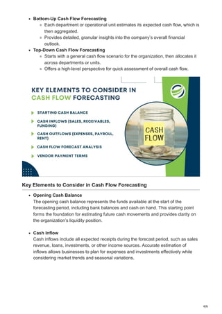Cash Flow Forecasting: Methods, Types & Benefits | PDF