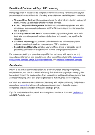 Payroll Processing Guide for Australian Businesse | PDF