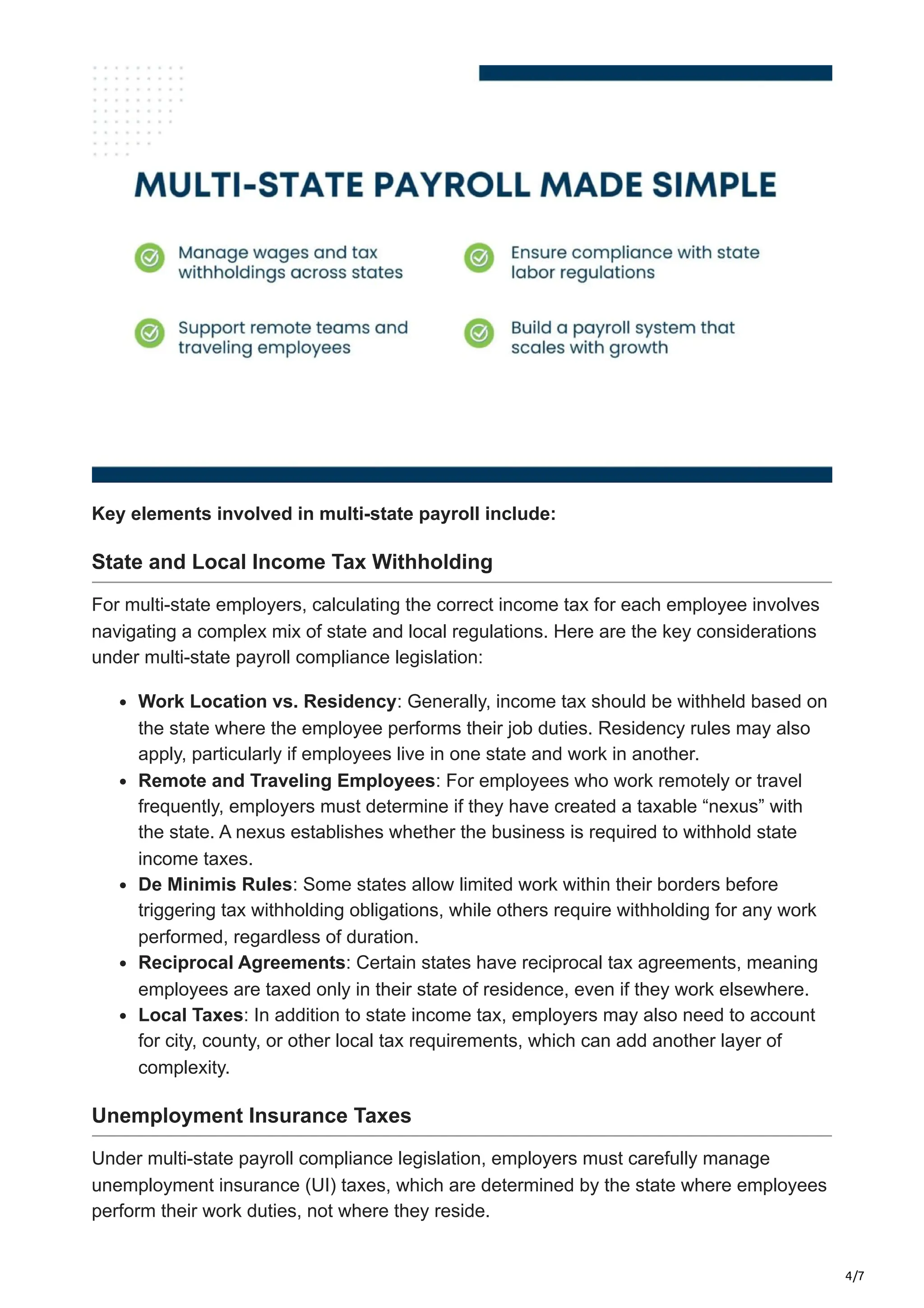 2025 Multi-State Payroll Compliance Guide | PDF