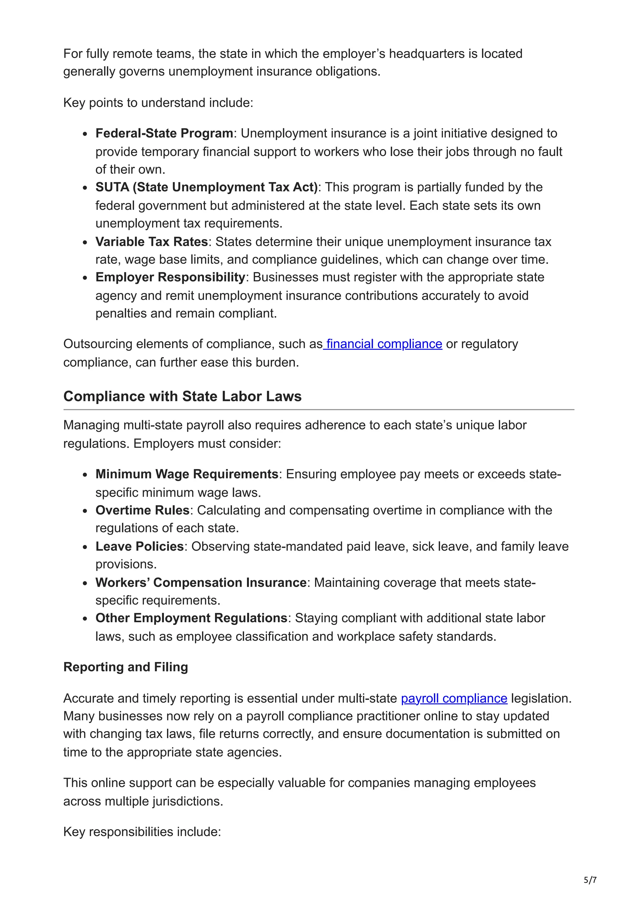 2025 Multi-State Payroll Compliance Guide | PDF