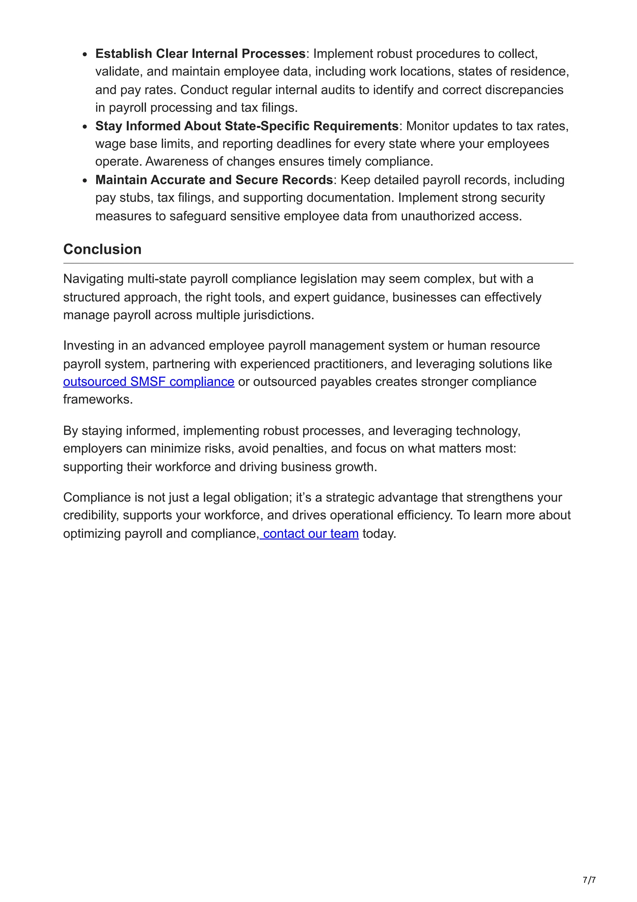 2025 Multi-State Payroll Compliance Guide | PDF