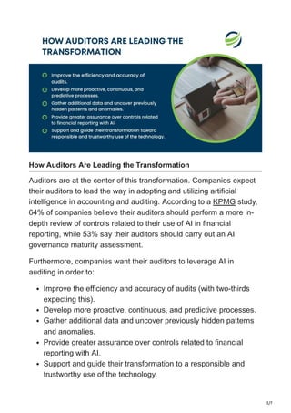 How to Use Artificial Intelligence in Auditing and Reporting | PDF