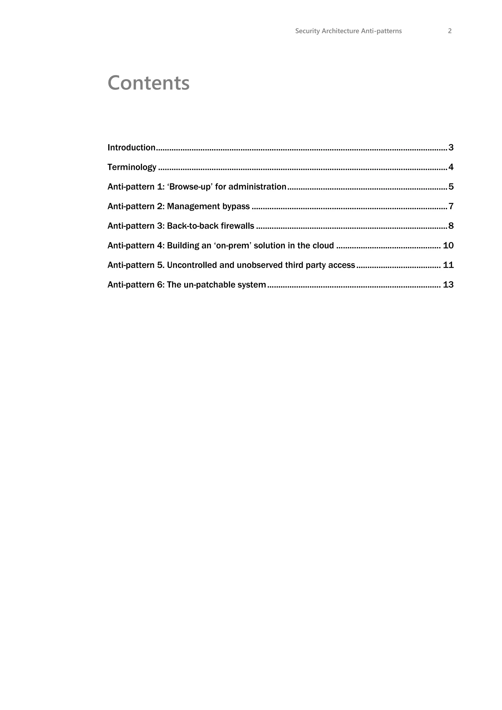 Ncsc security architecture anti patterns white paper | PDF