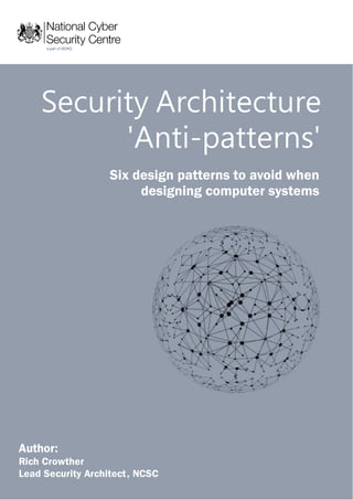 Ncsc security architecture anti patterns white paper | PDF