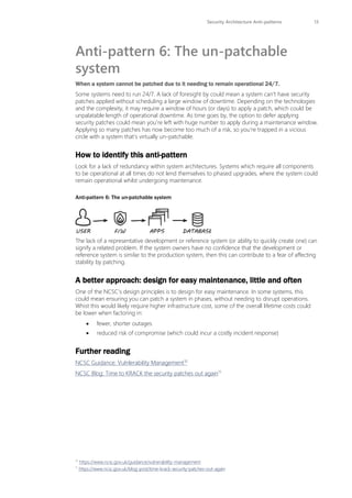 Ncsc security architecture anti patterns white paper | PDF