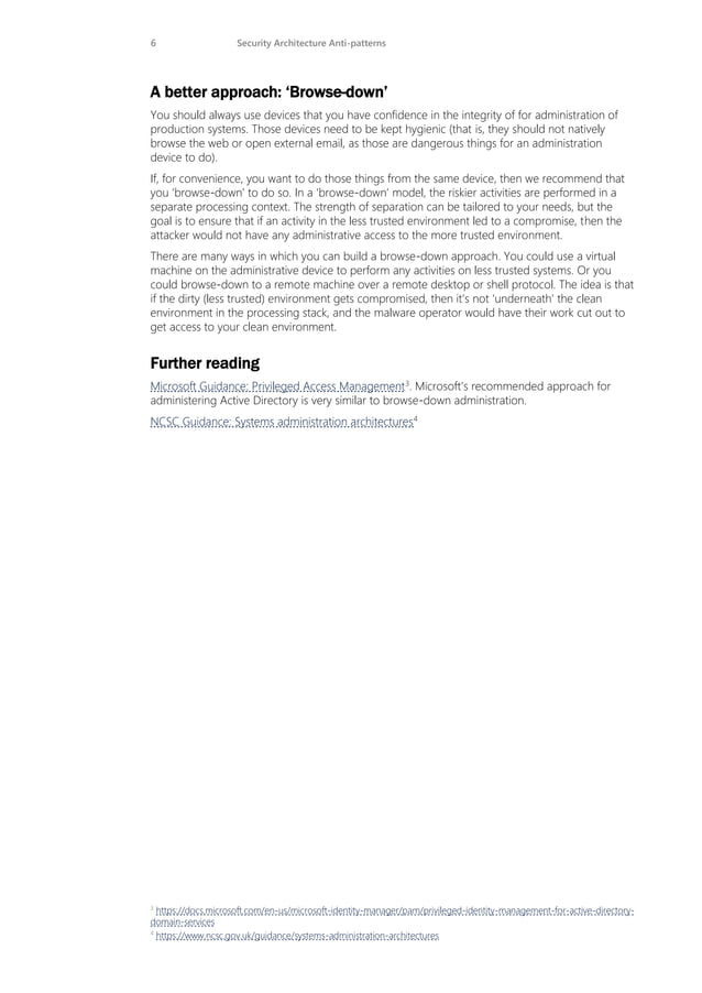 Ncsc security architecture anti patterns white paper | PDF | Cloud ...