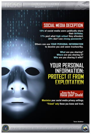 NCSC Social Engineering Awareness Posters | PDF