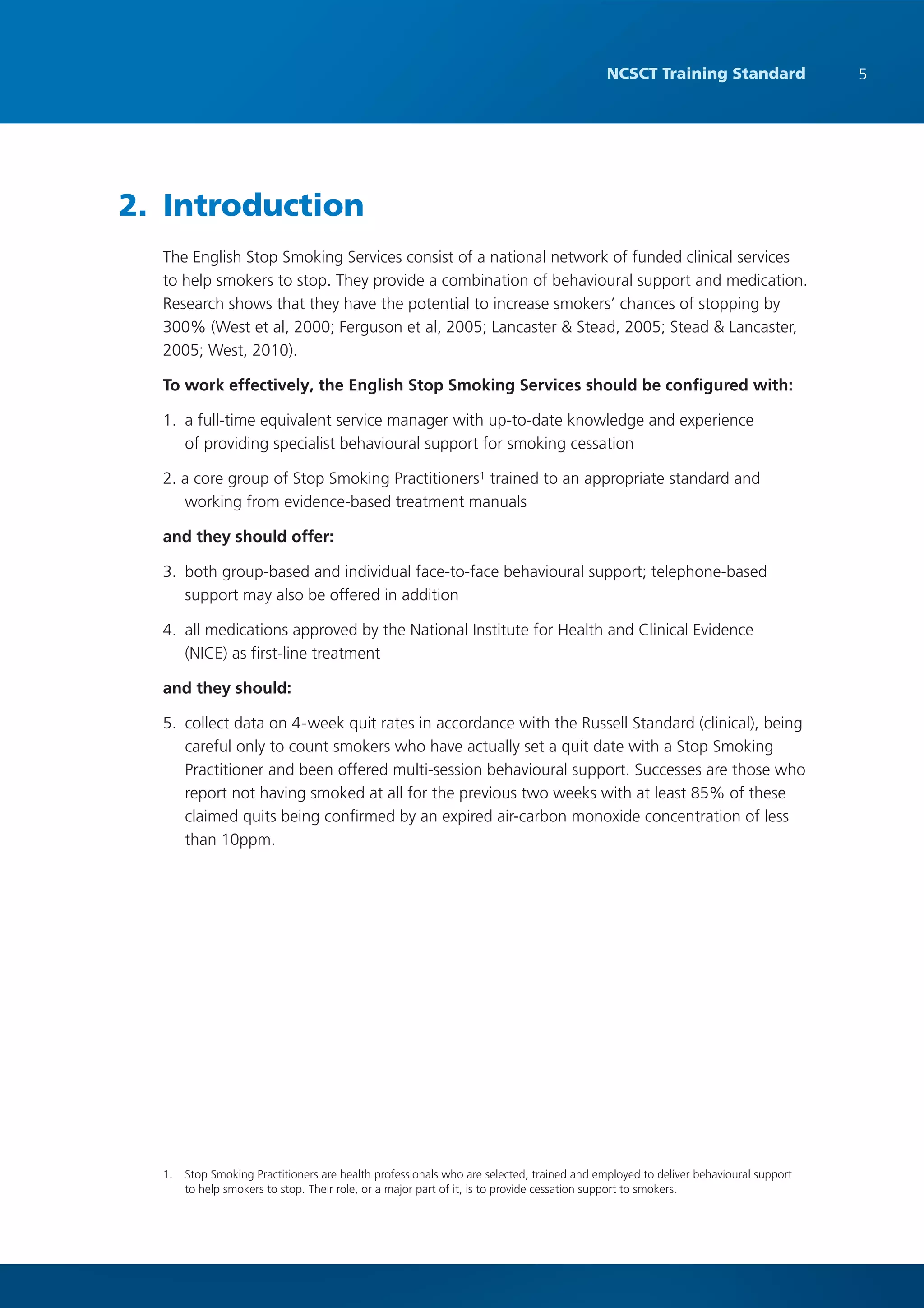 Ncsct training standard | PDF