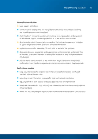 Ncsct training standard | PDF