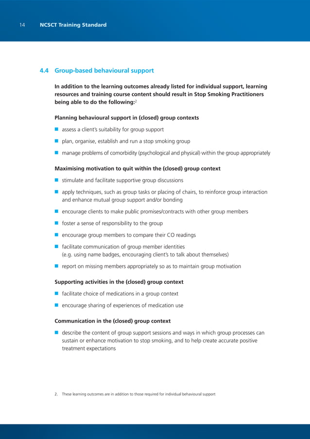 Ncsct training standard | PDF