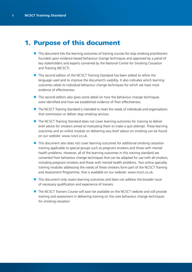 Ncsct training standard | PDF