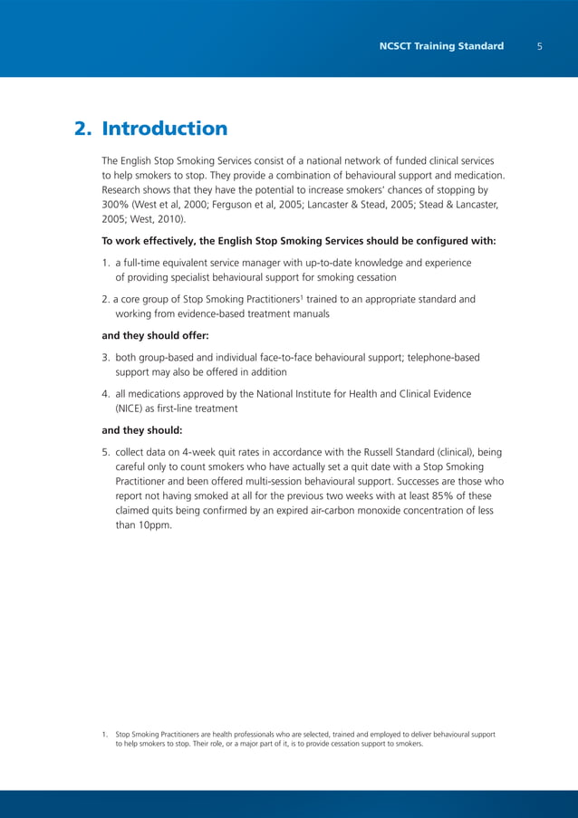 Ncsct training standard | PDF