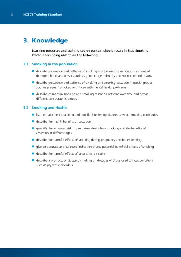 Ncsct training standard | PDF