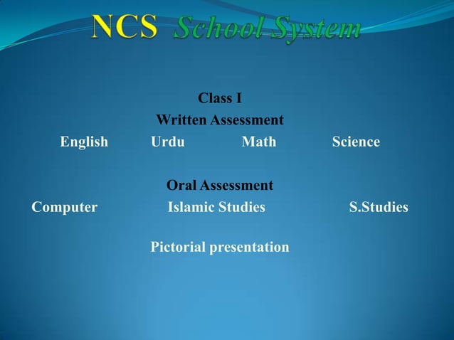 Ncs education system ppt | PPT