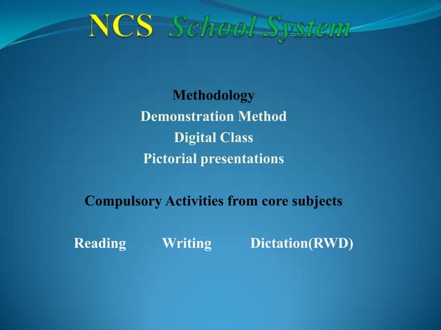 Ncs education system ppt | PPT