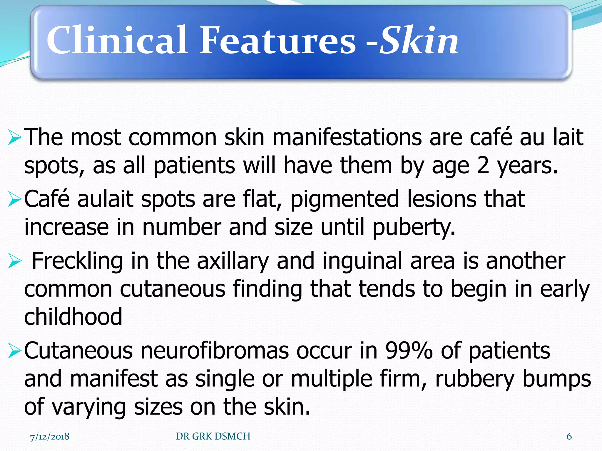 Neurocutaneous syndrome DR GRK | PPTX