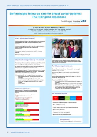 Sharing the learning through posters; the work of the National Cancer ...