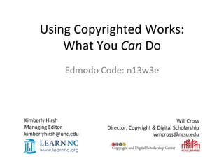 Using copyrighted works: What you can do | PPT