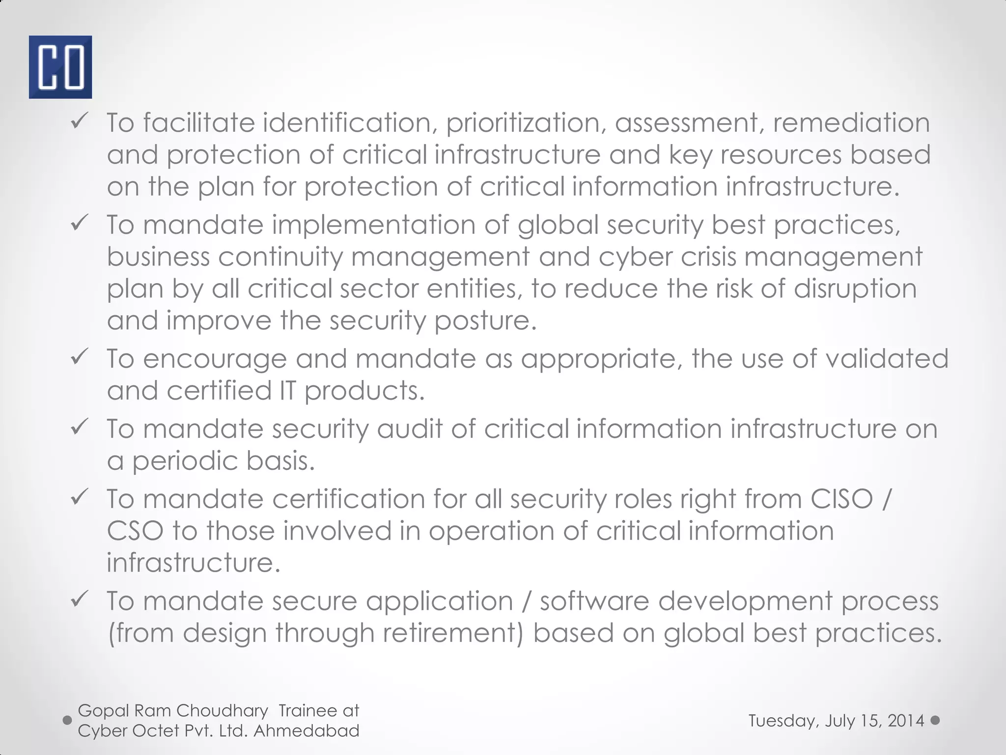 National Cyber Security Policy 2013 (NCSP) | PDF