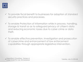 National Cyber Security Policy 2013 (NCSP) | PDF