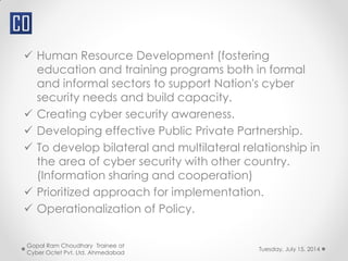 National Cyber Security Policy 2013 (NCSP) | PDF