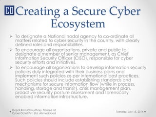 National Cyber Security Policy 2013 (NCSP) | PDF