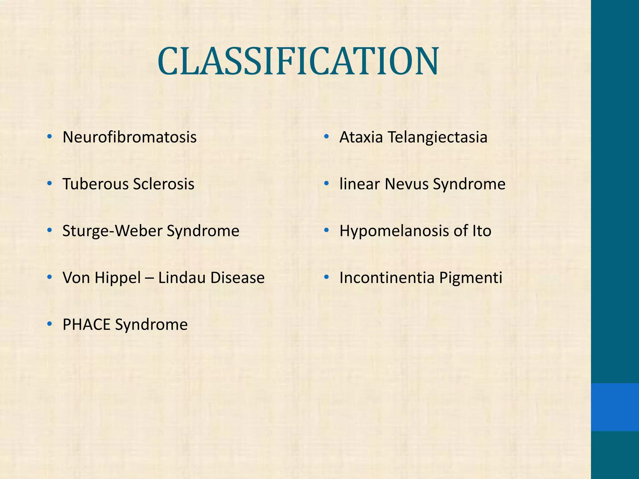 NEUROCUTANEOUS SYNDROME | PPTX
