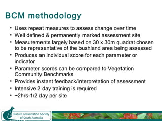 Ncssa bcm-vegetation condition monitoring workshop | PPT