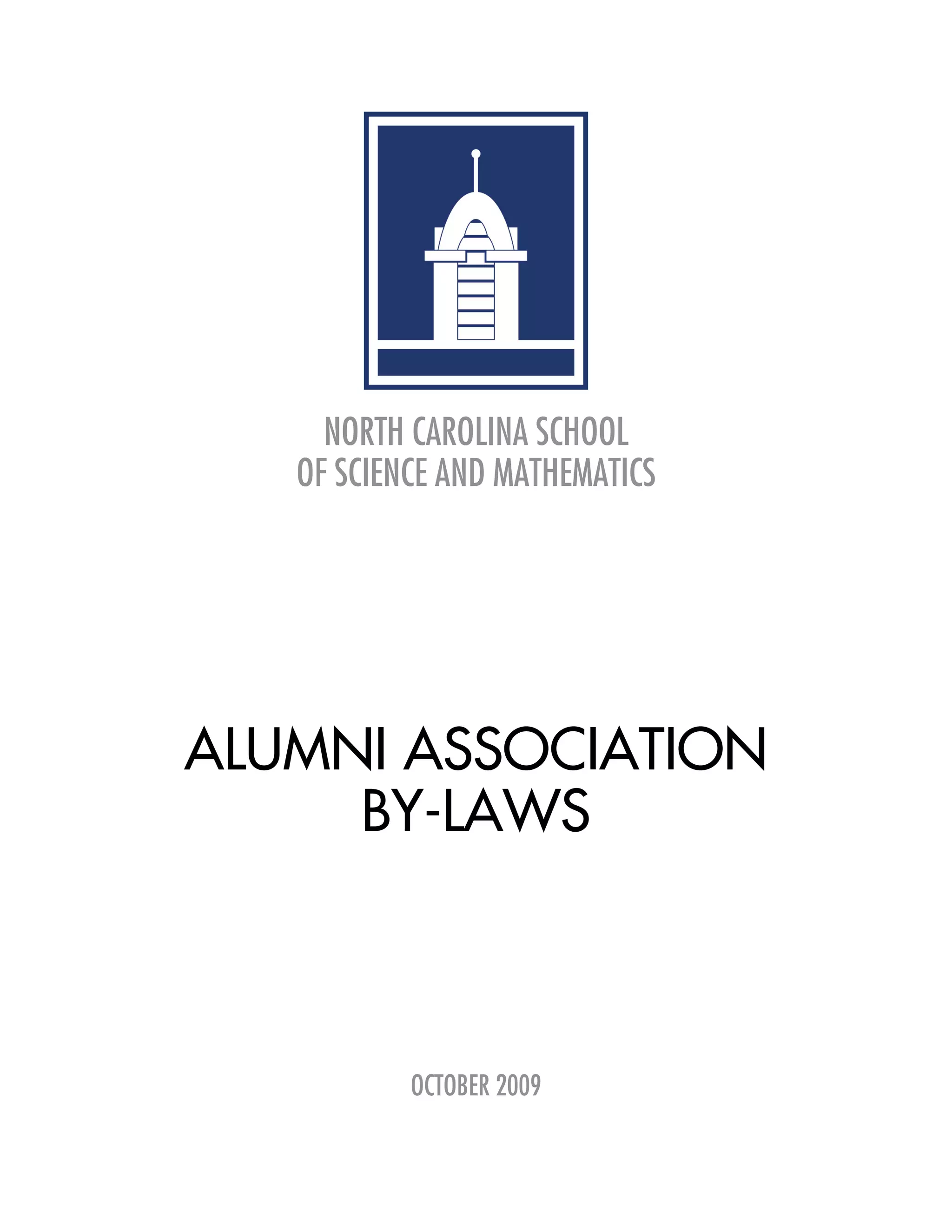 NCSSM Alumni Association By-Laws | PDF
