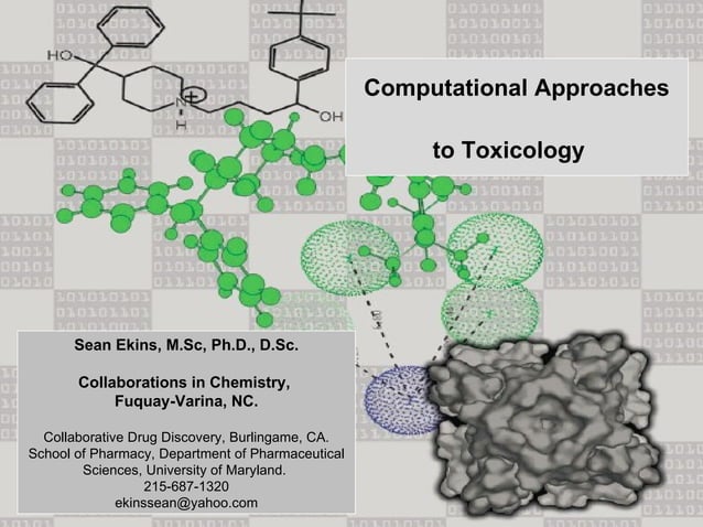 Nc state lecture v2 Computational Toxicology | PPT