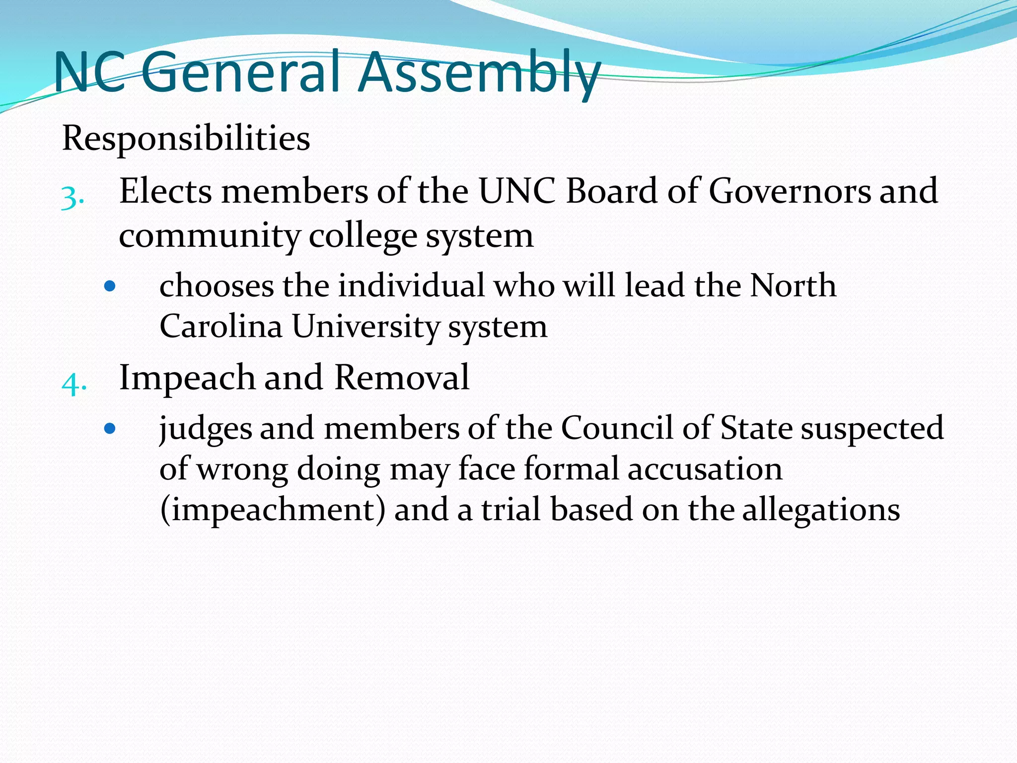 North Carolina State Legislature | PPTX