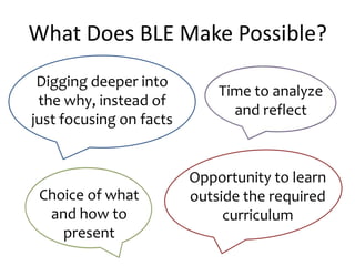 Learning Differently: US History BLE | PPTX | Education