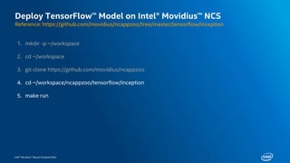 Deploying Image Classifiers on Intel® Movidius™ Neural Compute Stick | PPT