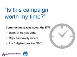 7 things to know about running an Earned Income Tax Credit (EITC) campaign | PPT
