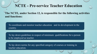 National council for teacher education | PPTX