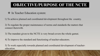 National council for teacher education | PPTX