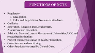 National council for teacher education | PPTX