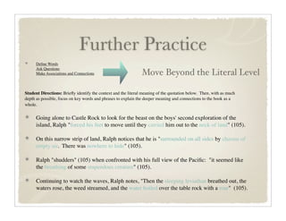 Connecting Students' Reading, Thinking, and Writing | PPT