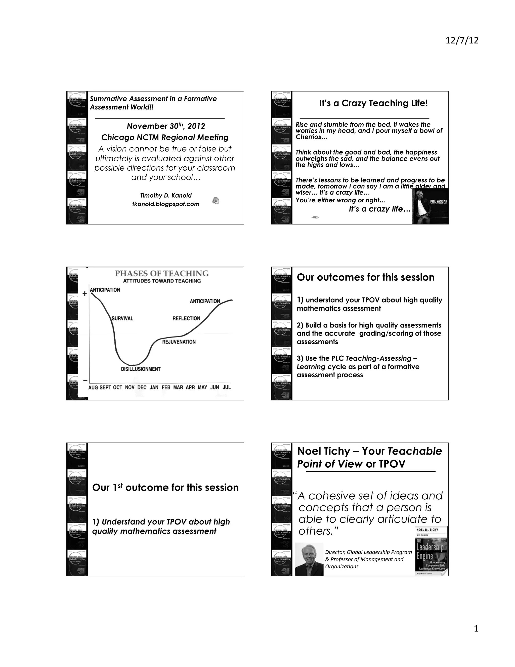 NCTM Kanold Chicago | PDF | Educational Assessment | Education